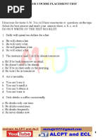 ALCPT Forms 1 to 100 Overview | PDF | Multiple Choice | Test (Assessment)