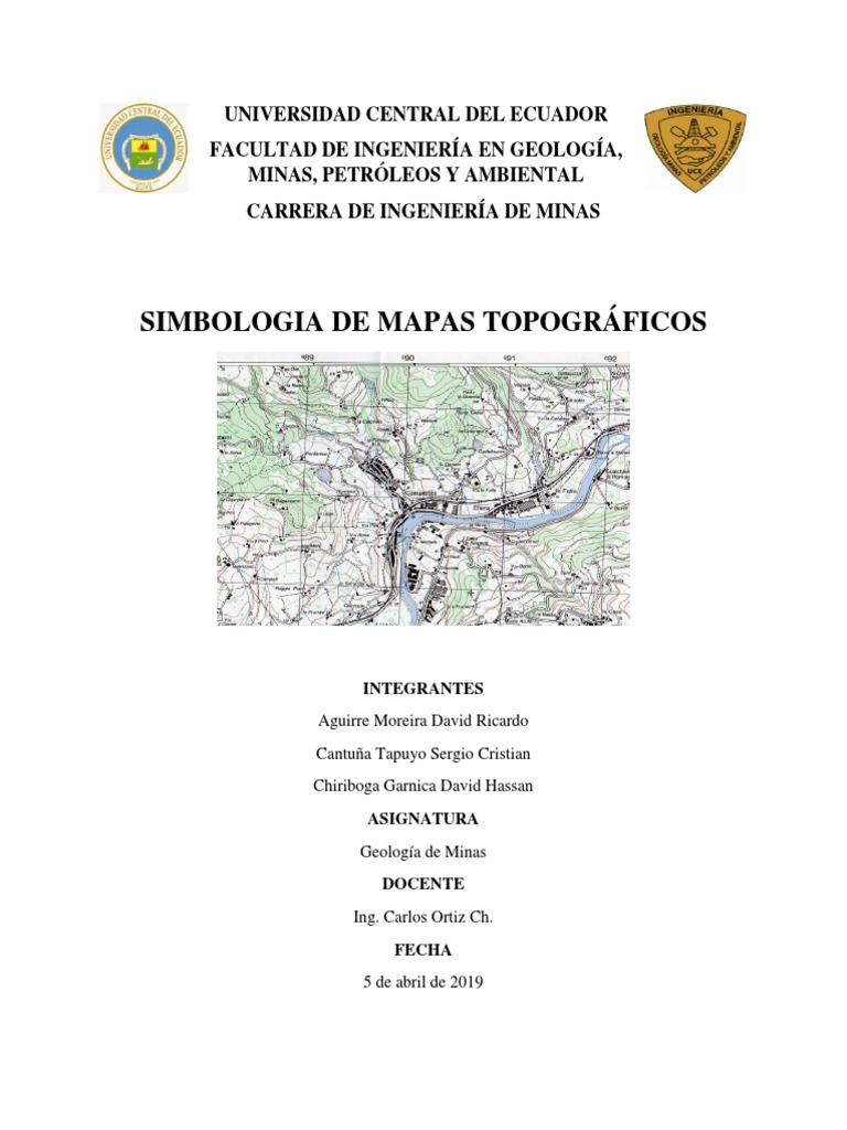 Simbologia de Mapas Topograficos | PDF | Mapa | Terreno