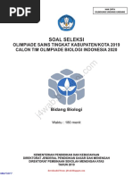 Soal Dan Jawaban Olimpide Biologi Sma 2023 | PDF | Kesehatan Holistik | Sains & Matematika