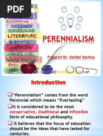 Perennialism: Classroom/School Practices | PDF | Philosophy Of ...