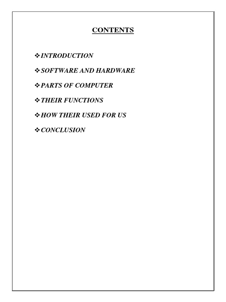Parts of Computer | PDF | Computer Hardware | Software