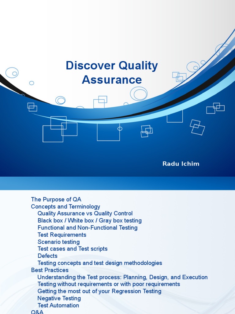 Quality Assurance Fundamentals: Understanding Key QA Concepts, Best ...