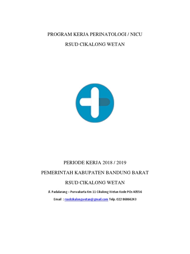 Cover Program Kerja Perinatologi | PDF