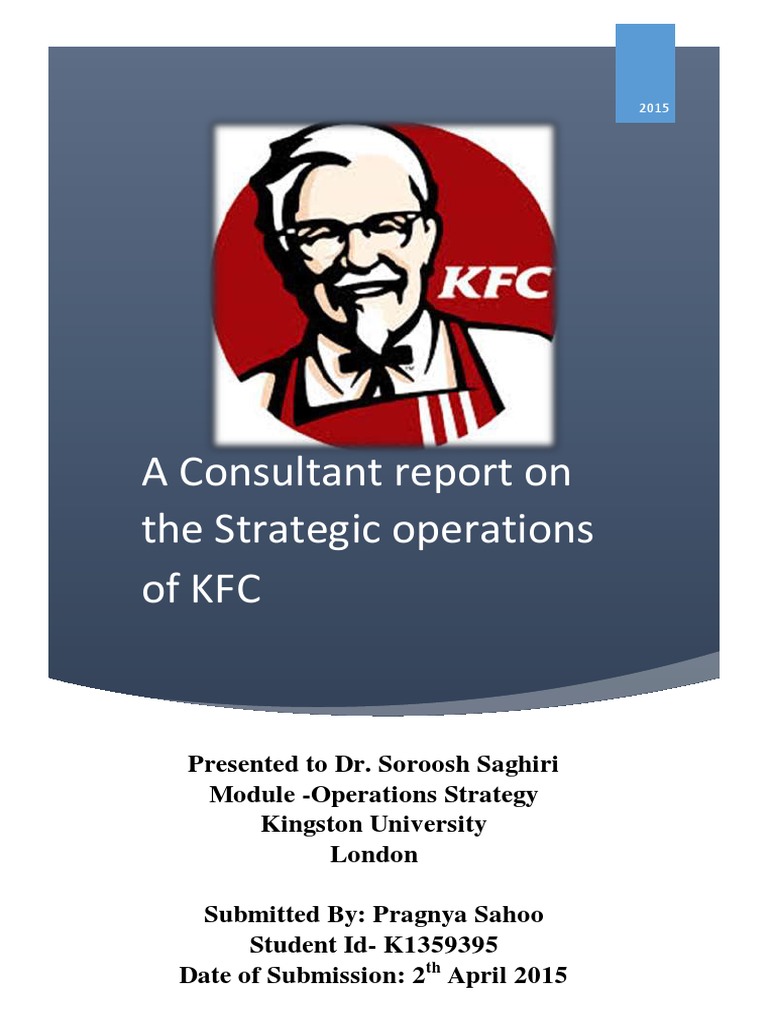 Opearationstrategyassignment KFC 150802191419 Lva1 App6892 | PDF | Fast ...