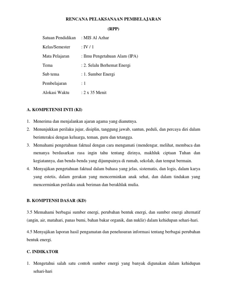 RPP Ipa Jigsaw K5 | PDF