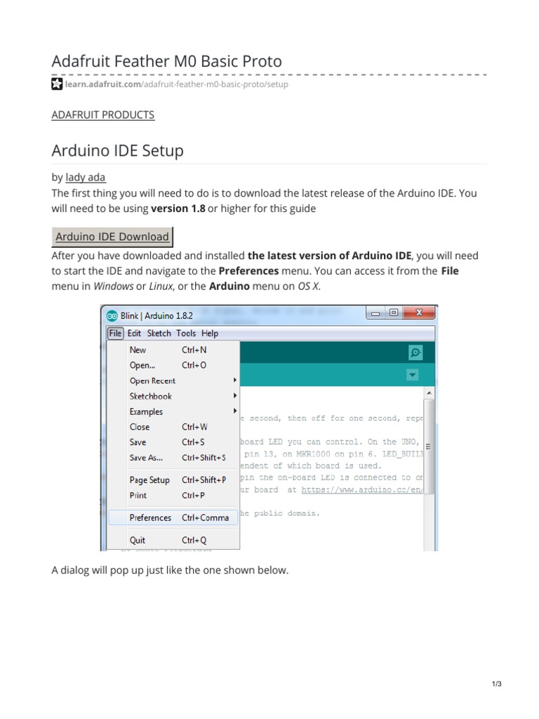 Adafruit Feather M0 Basic Proto | PDF | Arduino | Integrated ...