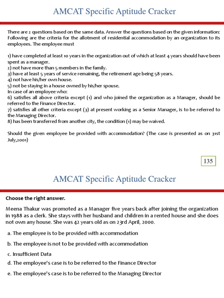 AMCAT Aptitude Test Questions | PDF | Ionization | Question