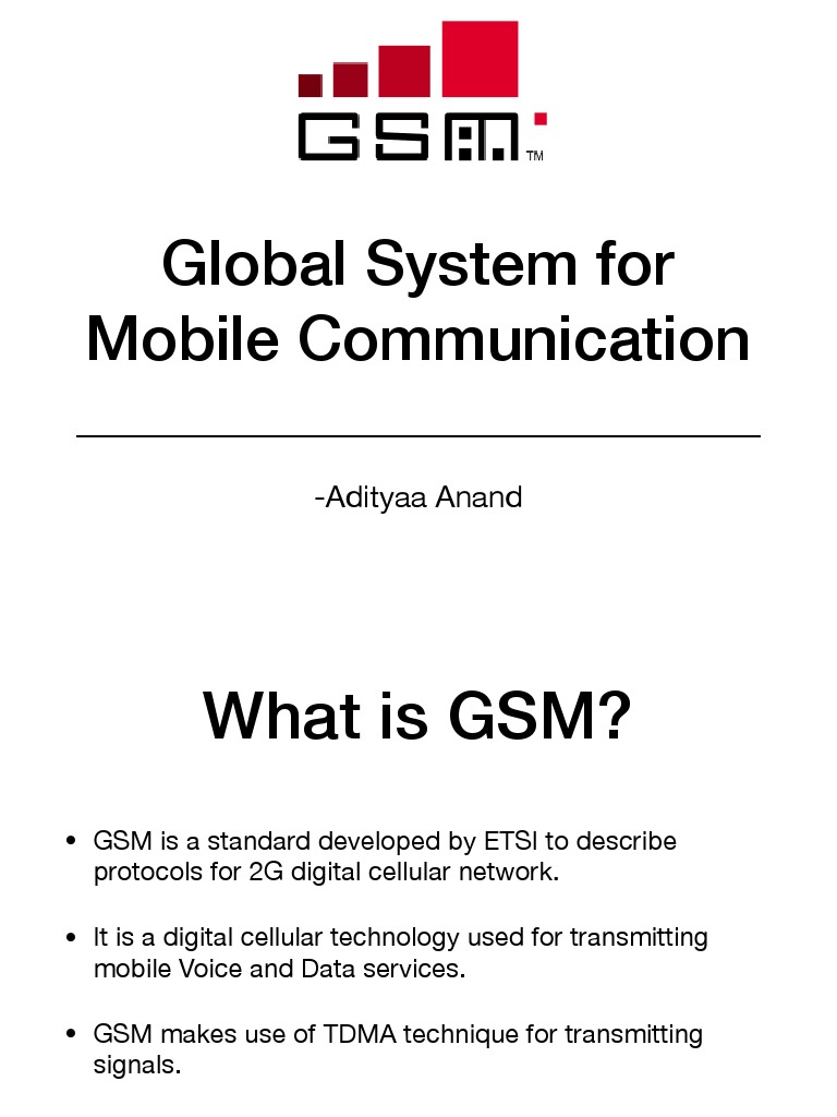 GSM Presentation Ericsson | PDF | Radio Resource Management | Software ...