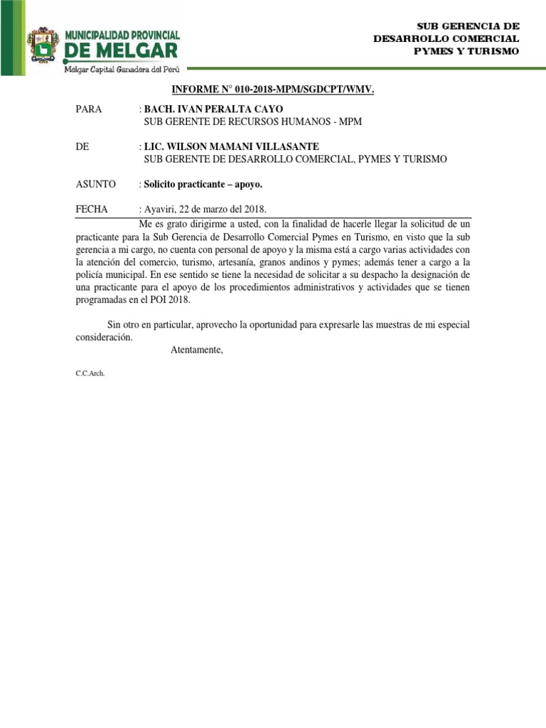 Solicitud de Practicante para PYMES | PDF