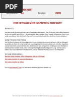 Fire Extinguisher Inspection Report | PDF | Equipment | Manufactured Goods