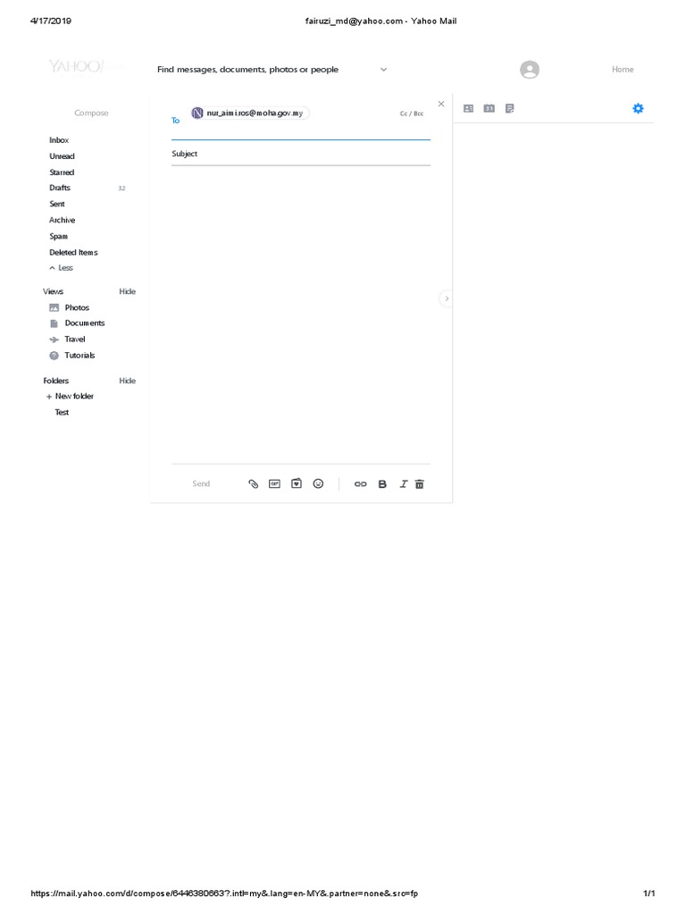 Alamat Email Ros Yg Berkenaan | PDF