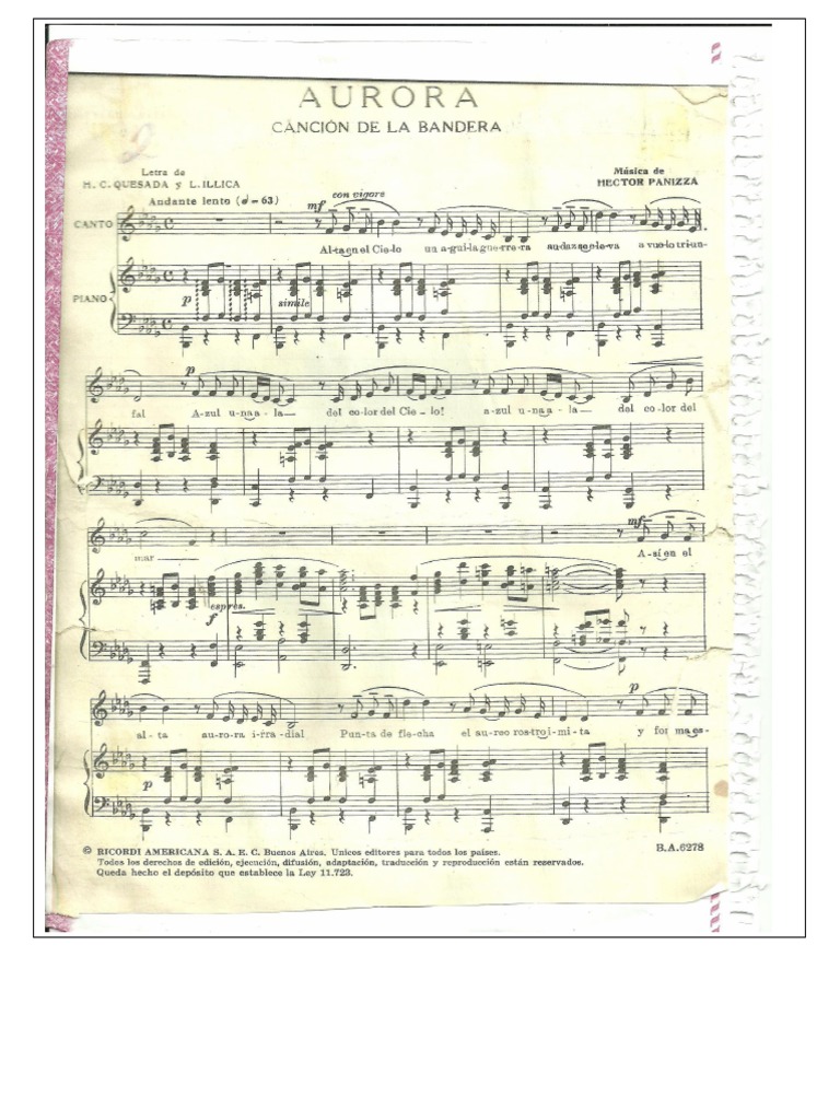 Partitura Aurora | PDF