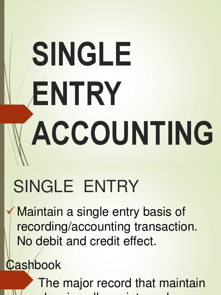 Single Entry | PDF | Retained Earnings | Net Income