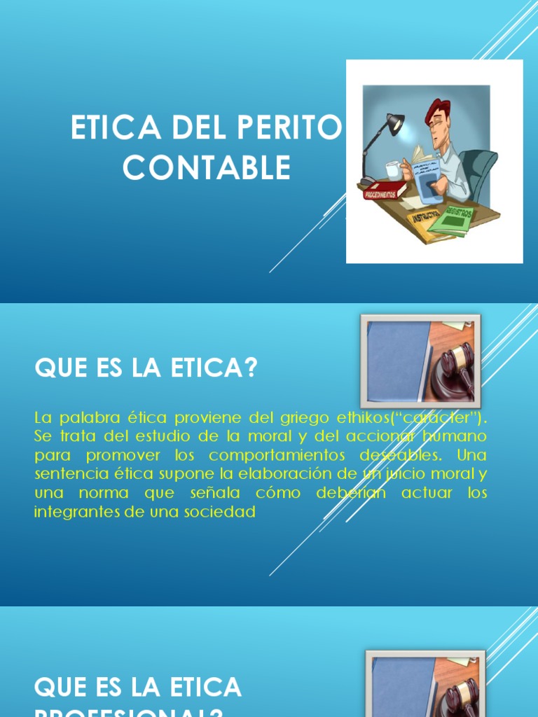 Perito Contable Etica | PDF | Testigo experto | Contador