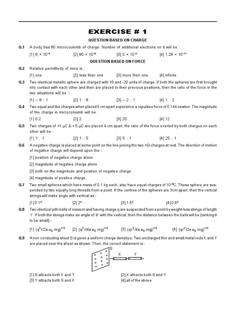 Electrostatics 1 | PDF | Electric Field | Electron