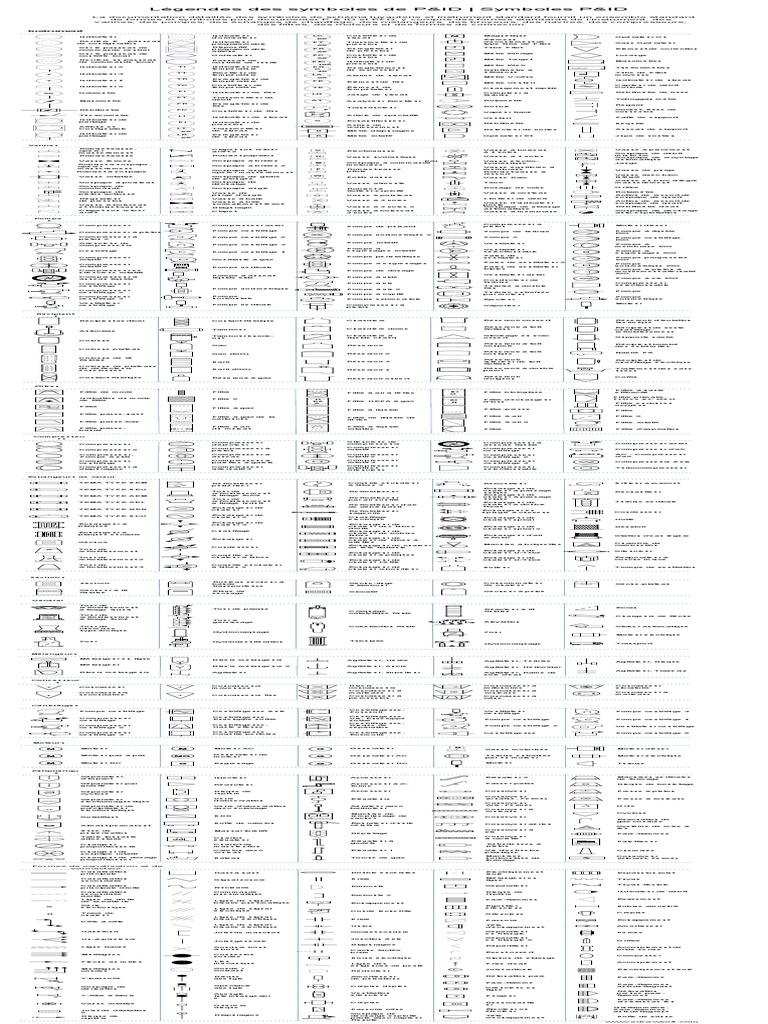 Pid-Legend Sysboles PDF | PDF | Soupape | Pompe