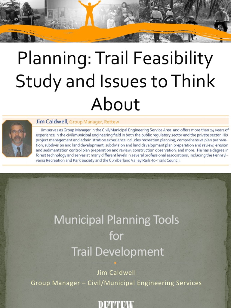 Jim Caldwell, RETTEW: Municipal Planning Tools For Trail Development ...