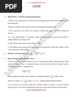 Modern Physics Formula Sheet | PDF | Electron | Atomic Nucleus