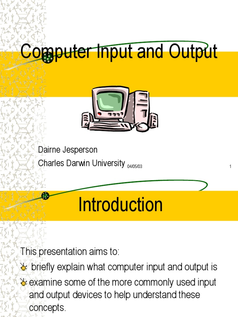 Understanding Computer Input and Output | PDF | Input/Output | Computer ...