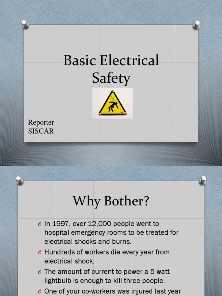 Essential Electrical Safety Guidelines | PDF | Occupational Hygiene ...