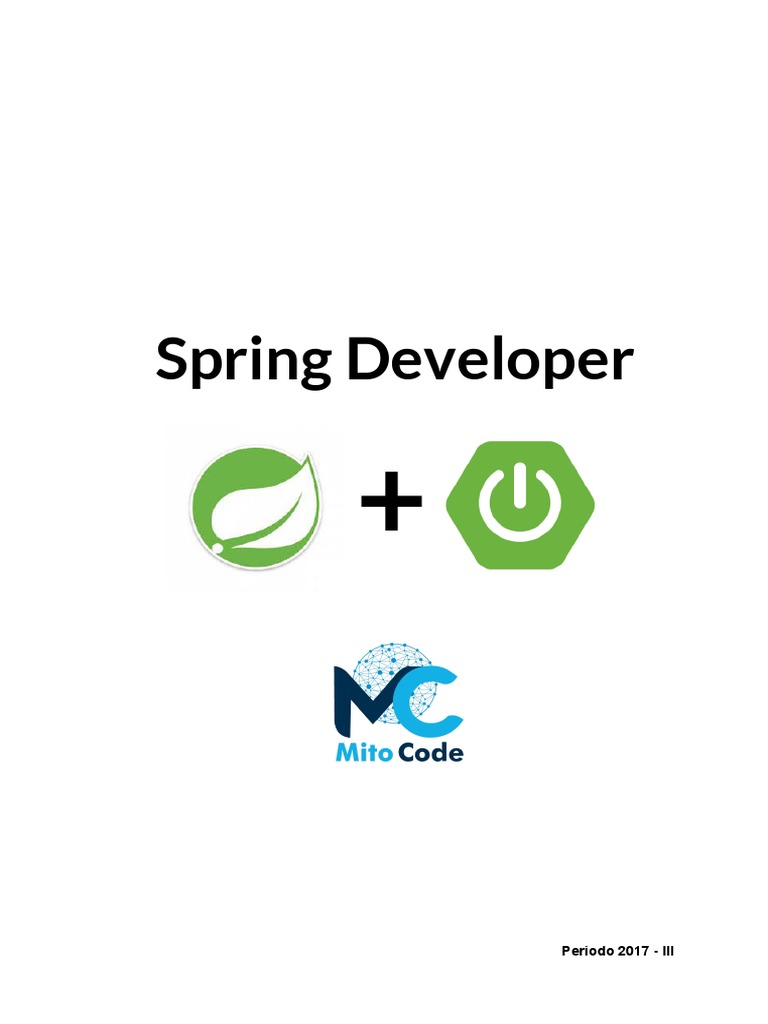 Spring Developer 2017 1 | PDF | Spring Framework | Java (lenguaje de ...
