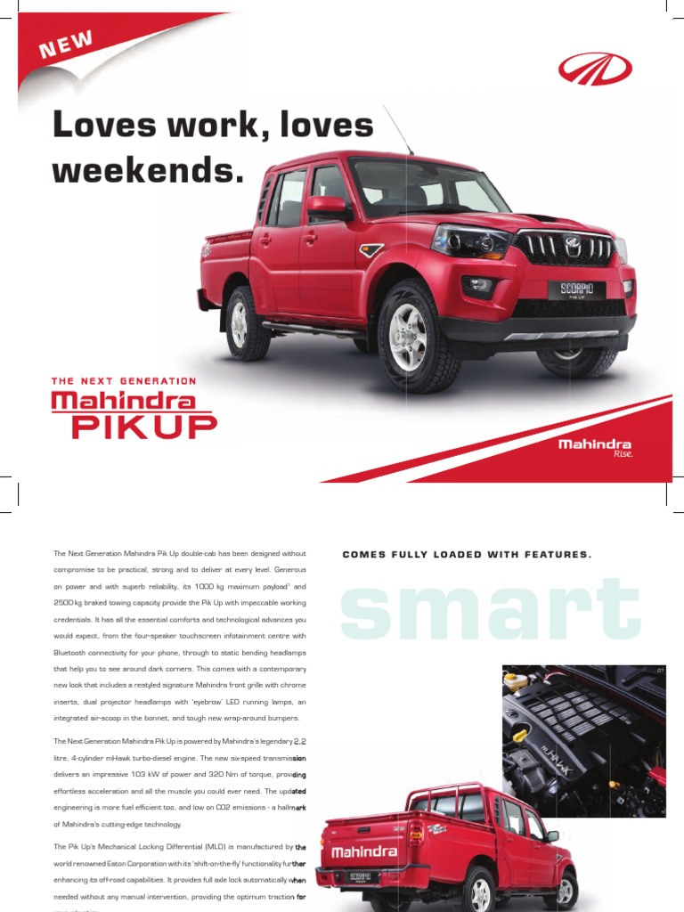 The Next Generation Mahindra Pik Up: Powerful, Practical and Loaded ...