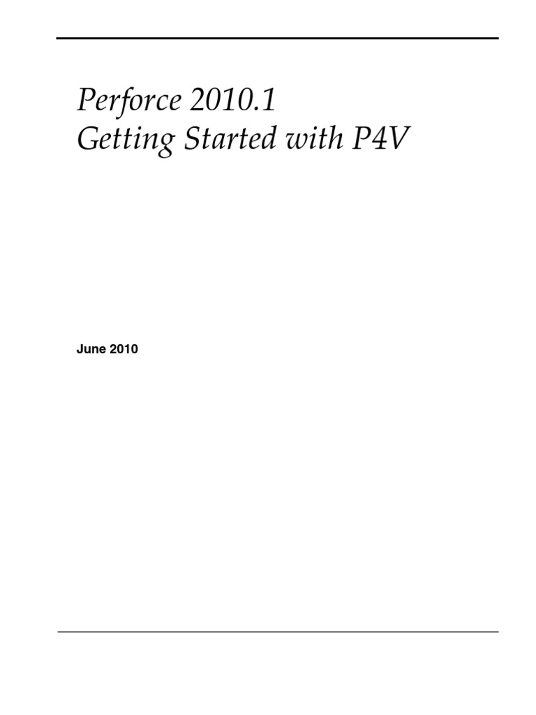 p4v Getting Started | PDF | Server (Computing) | Port (Computer Networking)
