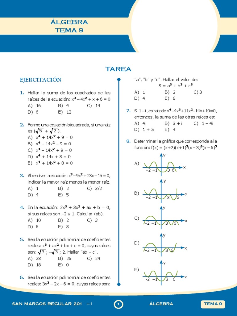 Algebra Sem 9SC | PDF