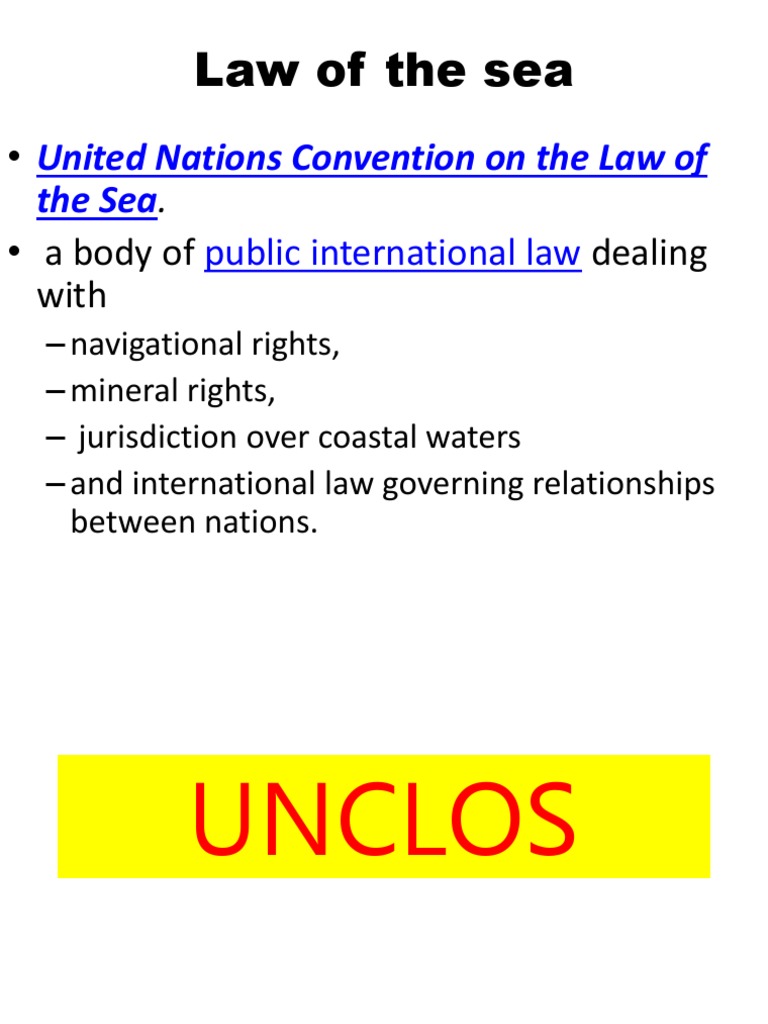 Unclos | PDF | Territorial Waters | United Nations Convention On The ...