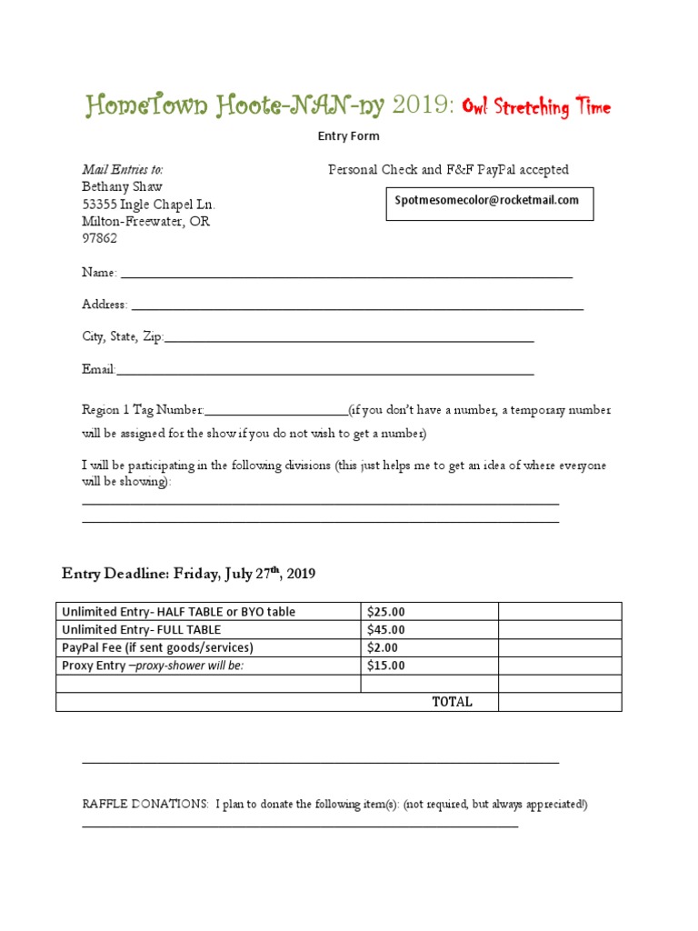 Homeshow Entry Form 2019 | PDF | Common Law | Government