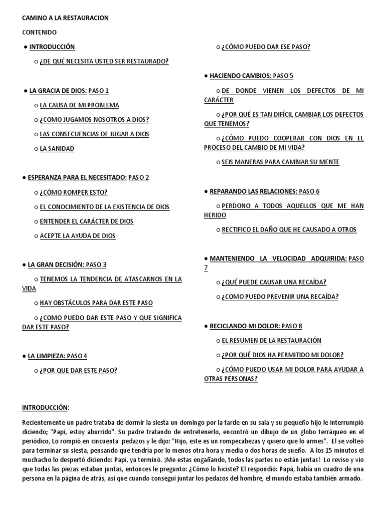 Restauración Familiar según Dios | PDF | Amor | Dios
