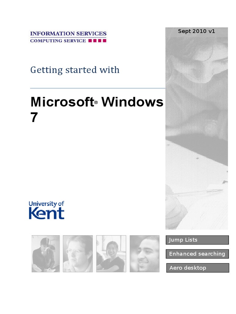 Windows 7 Getting Started | PDF | Windows 7 | Icon (Computing)