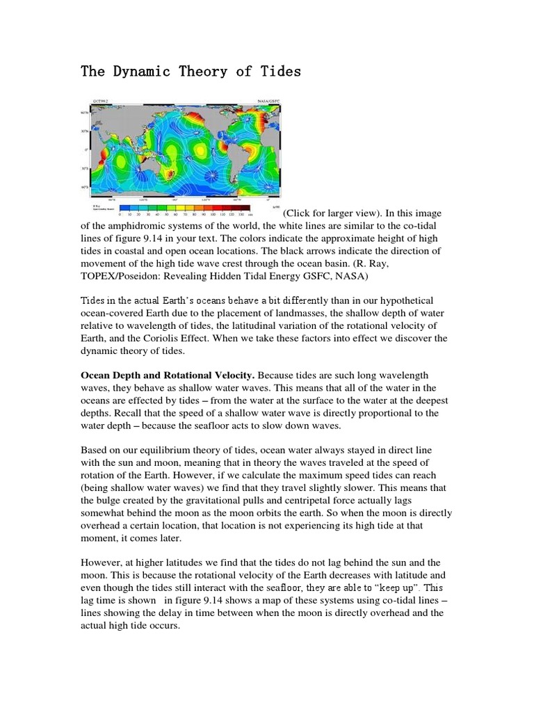 The Dynamic Theory of Tides | PDF | Tide | Moon