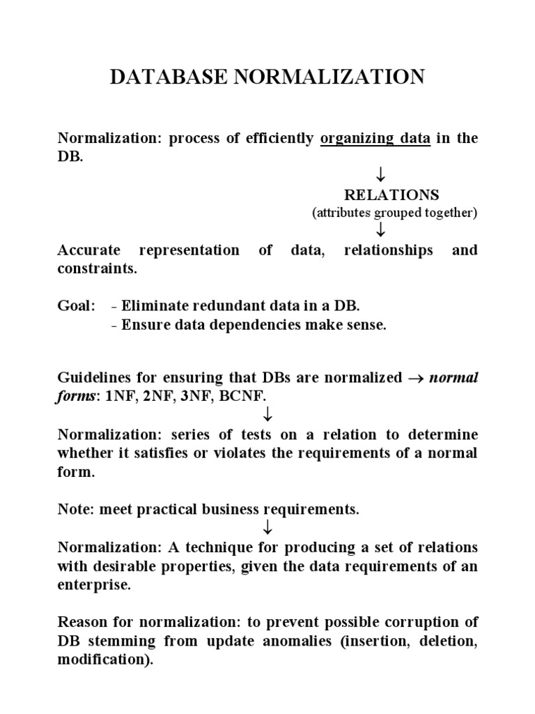 Database Normalization | PDF