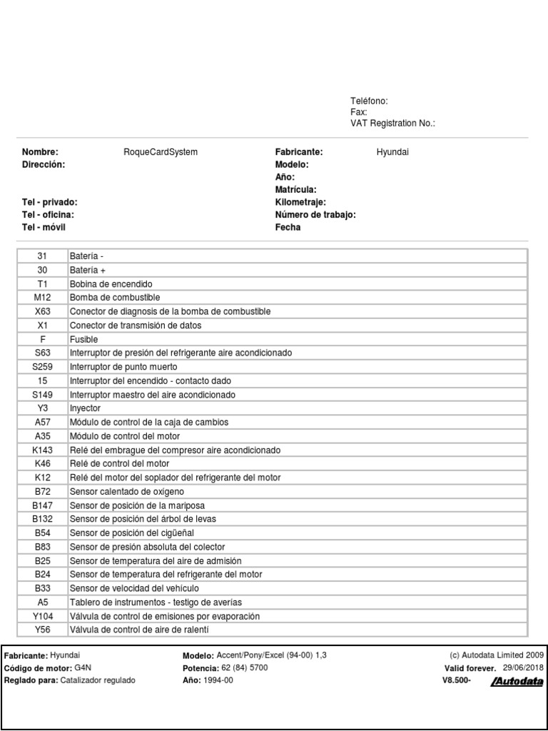Diagrama Ecu Accent | PDF | Vehículos | Ingeniería mecánica