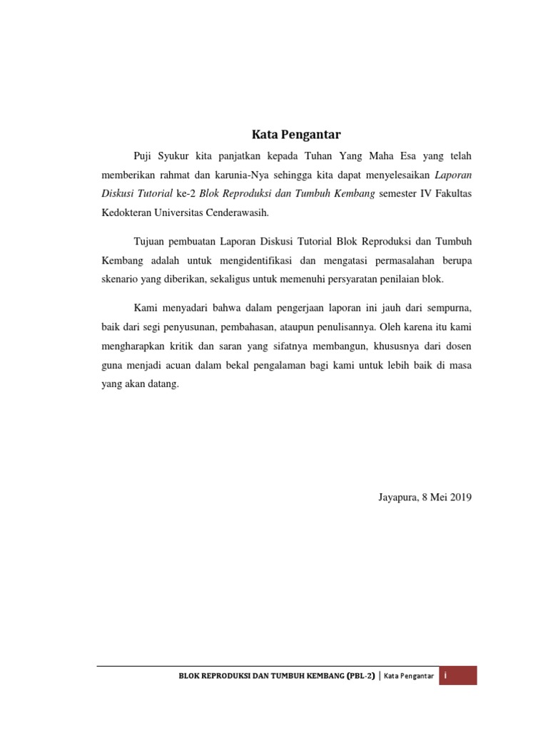 PBL 2 Blok Reproduksi Udt | PDF