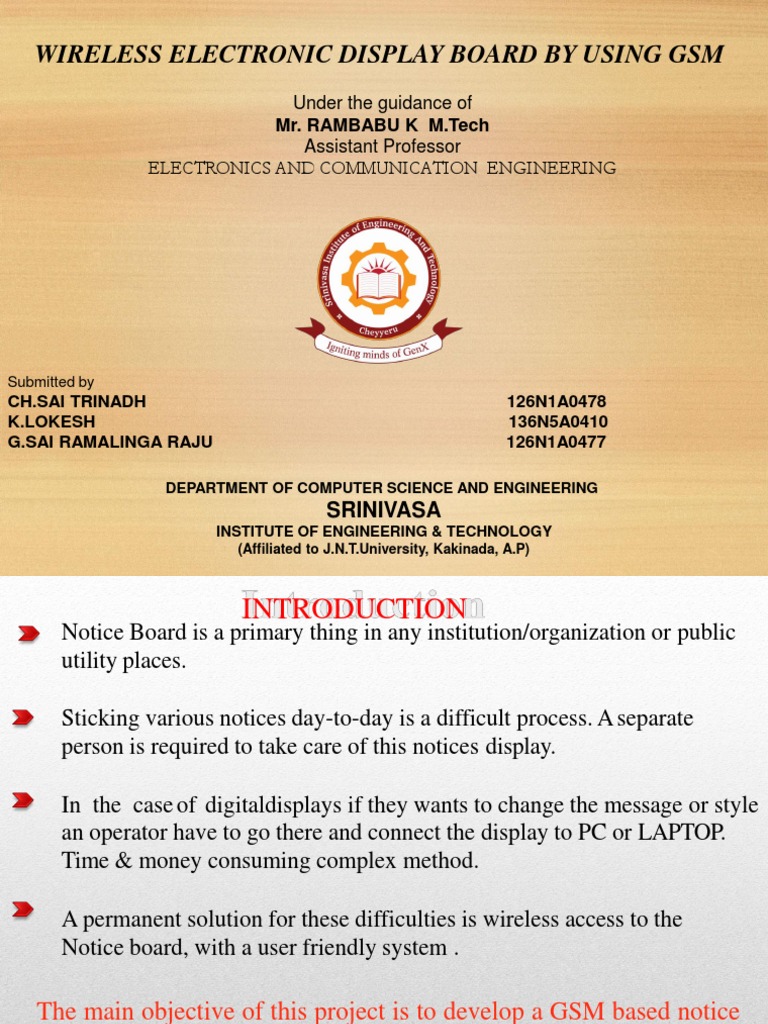 Wireless Electronic Display Board by Using GSM | PDF | Modem ...