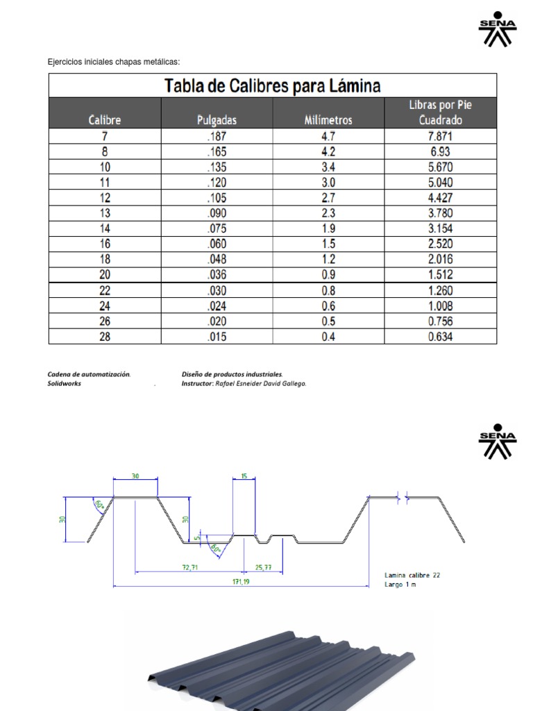Ejercicios Iniciales Chapas Metalicas | PDF