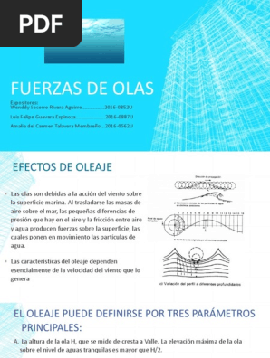 Hoja De Trabajo Para Calcular La Velocidad De Las Olas