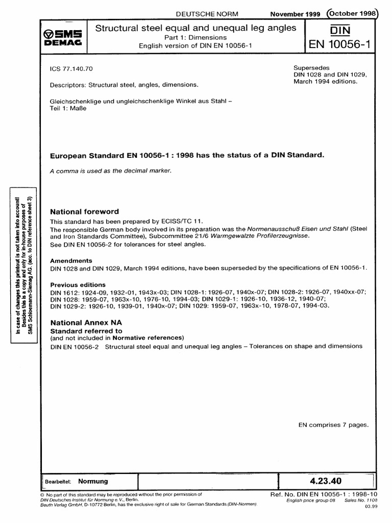 En 10056 1 PDF | PDF