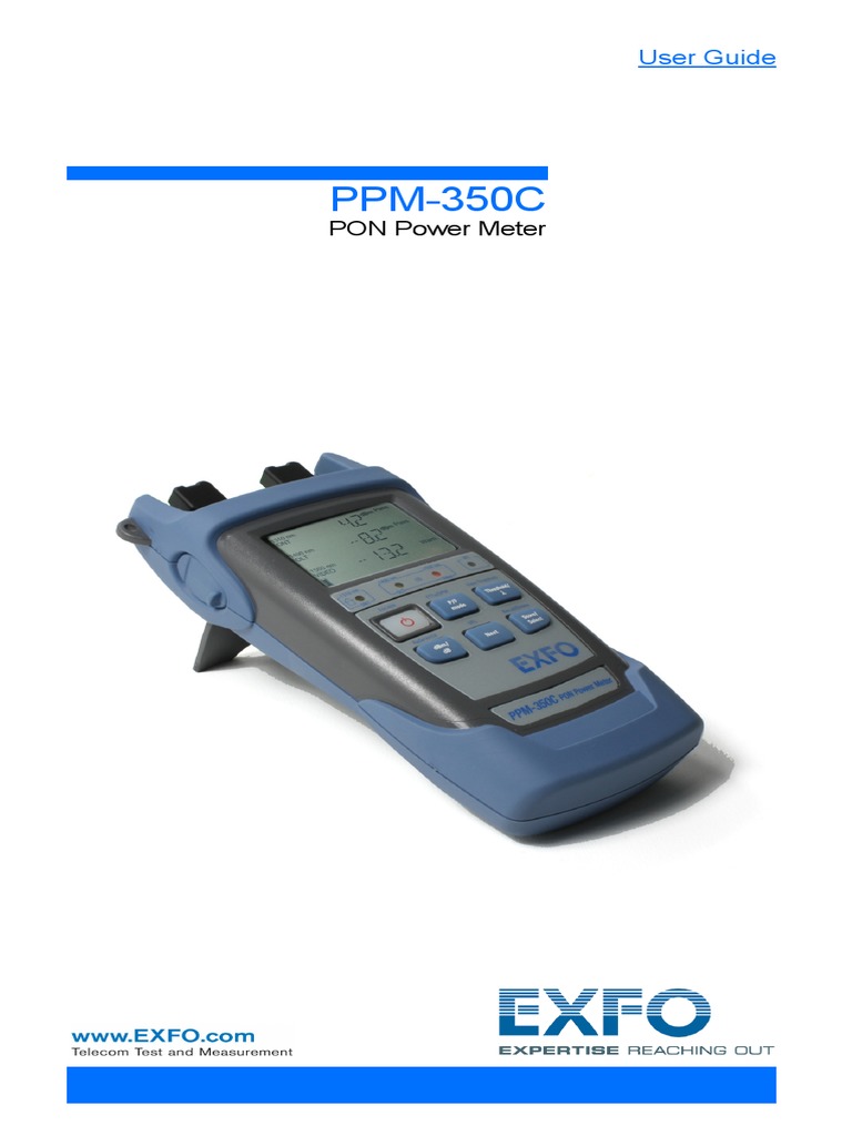 User Guide PPM 350C English 1063122 | PDF | Optical Fiber | Electrical ...