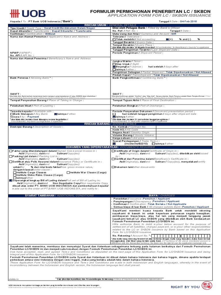 Penerbitan SBLC | PDF