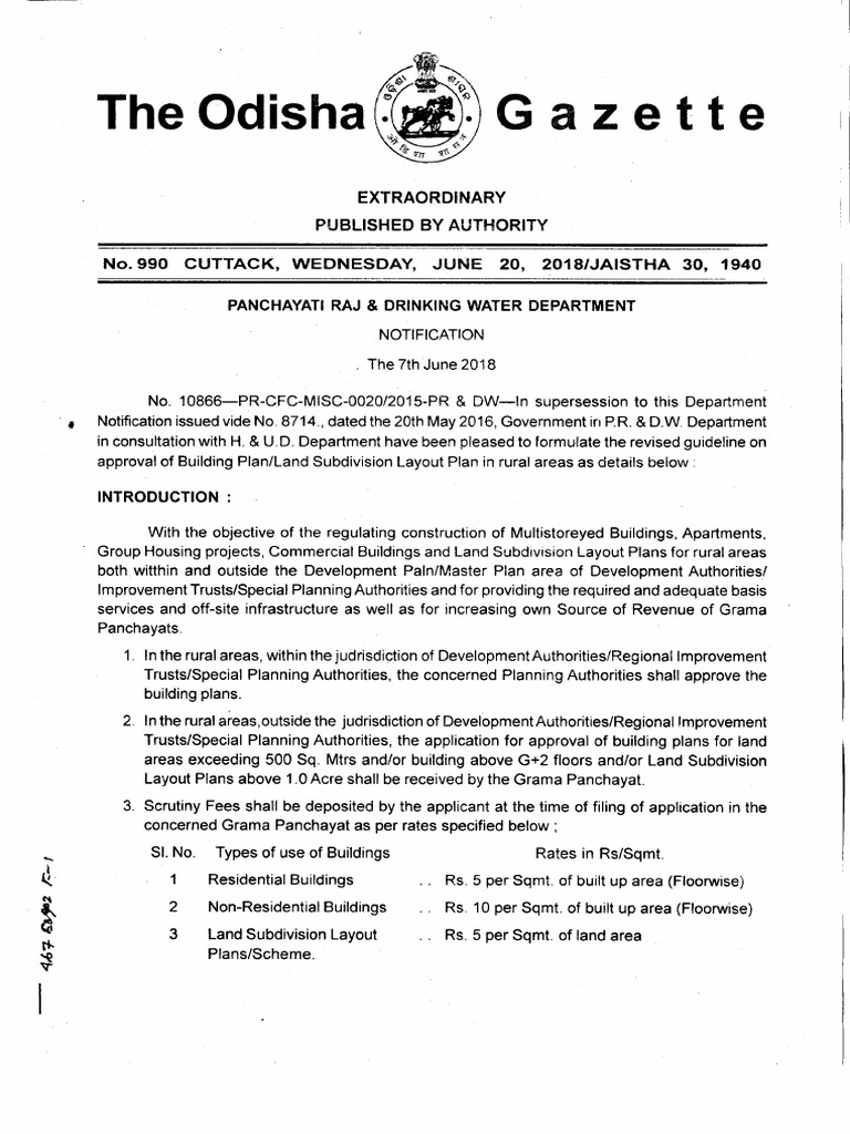 Gazette Notification | PDF | Urban | Real Estate Law