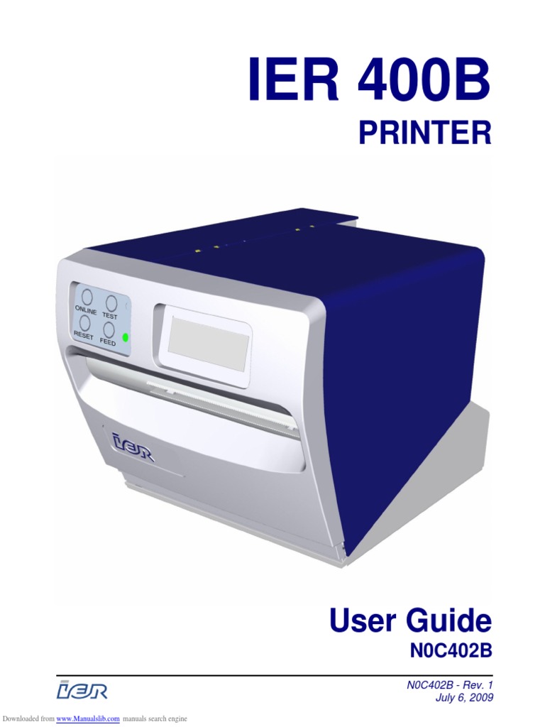 Ier 400b | PDF | Ac Power Plugs And Sockets | Printer (Computing)