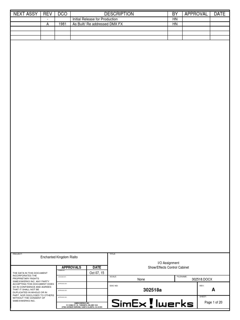 Next Assy REV DCO Description BY Approval Date | PDF | Network Switch ...