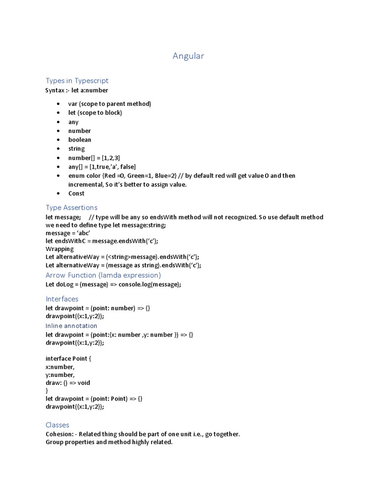 Angular | PDF | Constructor (Object Oriented Programming) | Programming