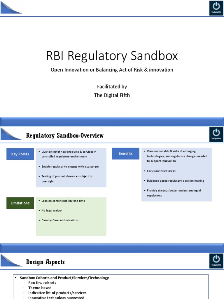 RBI Regulatory Sandbox | PDF | Startup Company | Small Business ...