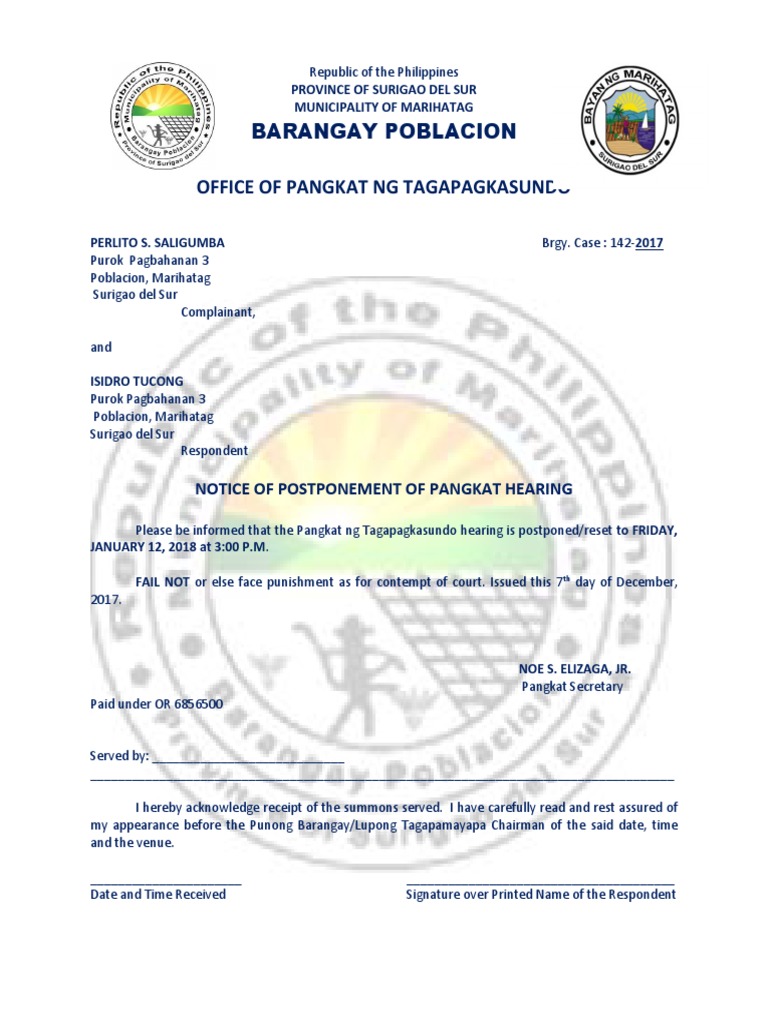 2018 Pangkat NG Tagapagsundo | PDF
