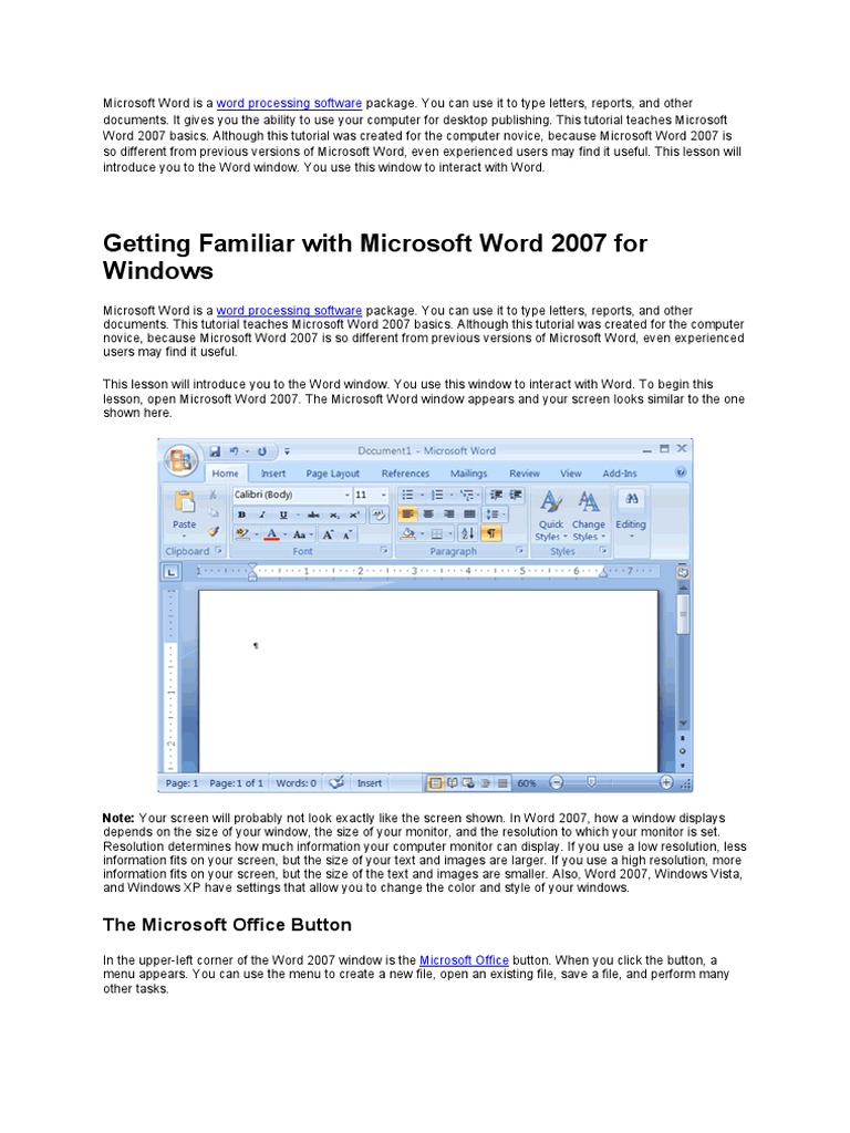 Practical Ms Word | PDF | Microsoft Word | Computer File