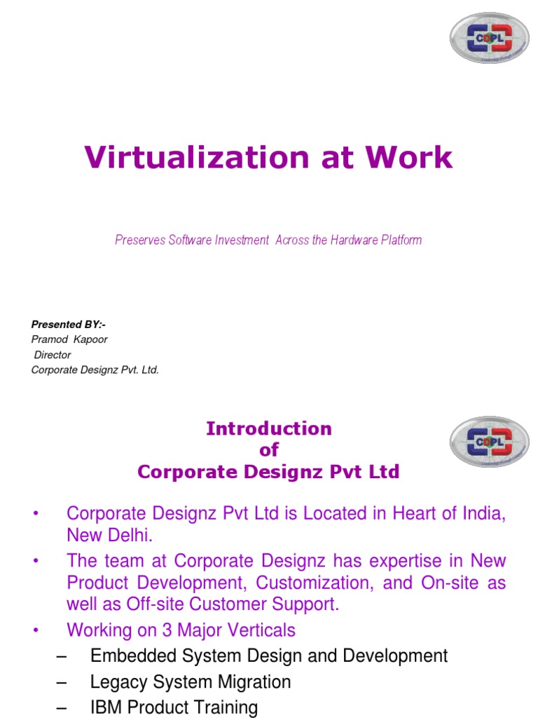 Migration Concept Presentation - CDPL | PDF | Central Processing Unit | Virtualization
